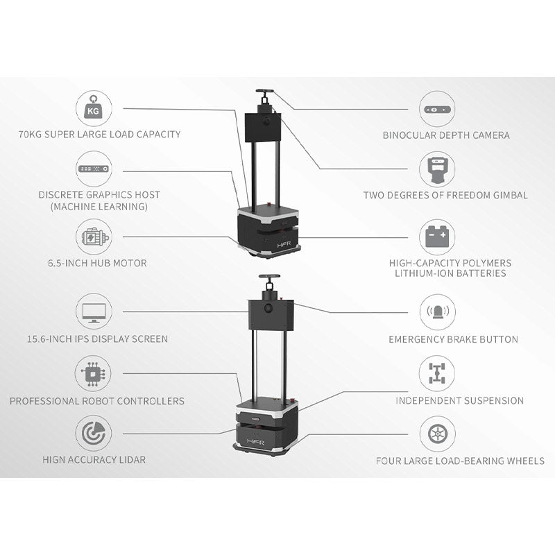 Independent suspension two wheel differential ROS robot – Taobotics Robot:Online Robotics Store